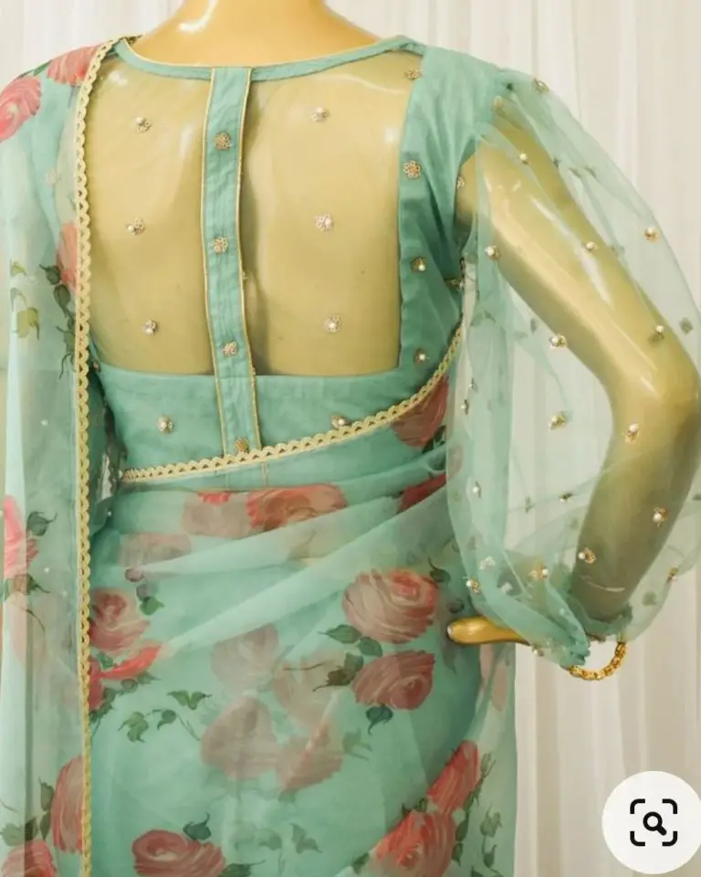 25 Simple Strip Backless Blouse Designs In 2025