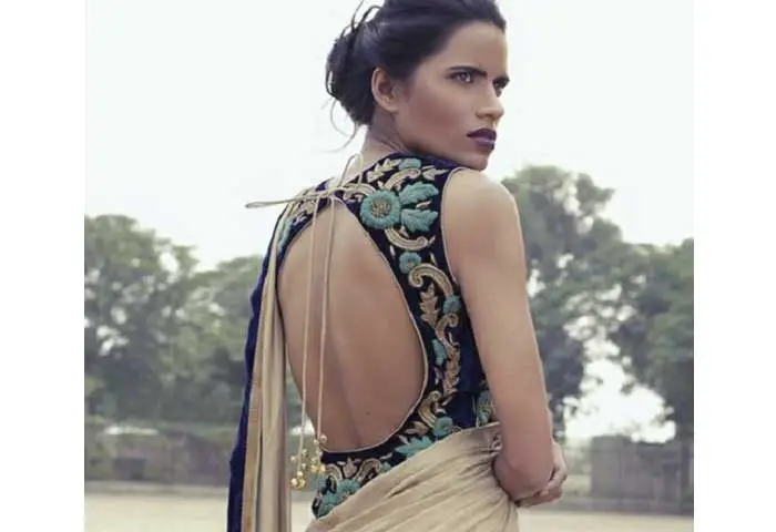 25 Trendy Backless Blouse Designs For Sensual Appeal