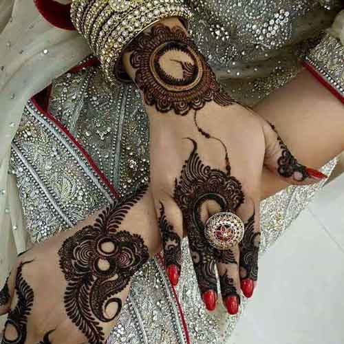 Top 25 Amazing simple circle mehndi Designs : Simple And Easy
