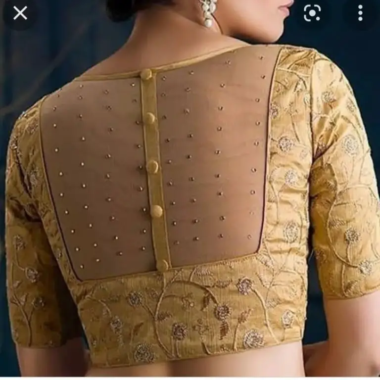 12 Latest Net Saree Blouse Design Ideas