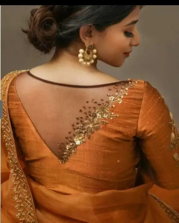 12 Latest Net Saree Blouse Design Ideas