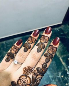 20 Simple And Easy Finger Mehndi Designs for Back Side