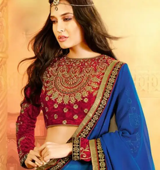 25 Gorgeous Pics of velvet blouse designs