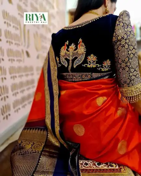 15 Gorgeous Pics of Red Saree Blouse Designs