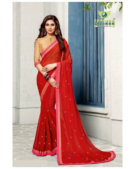 15 Gorgeous Pics of Red Saree Blouse Designs