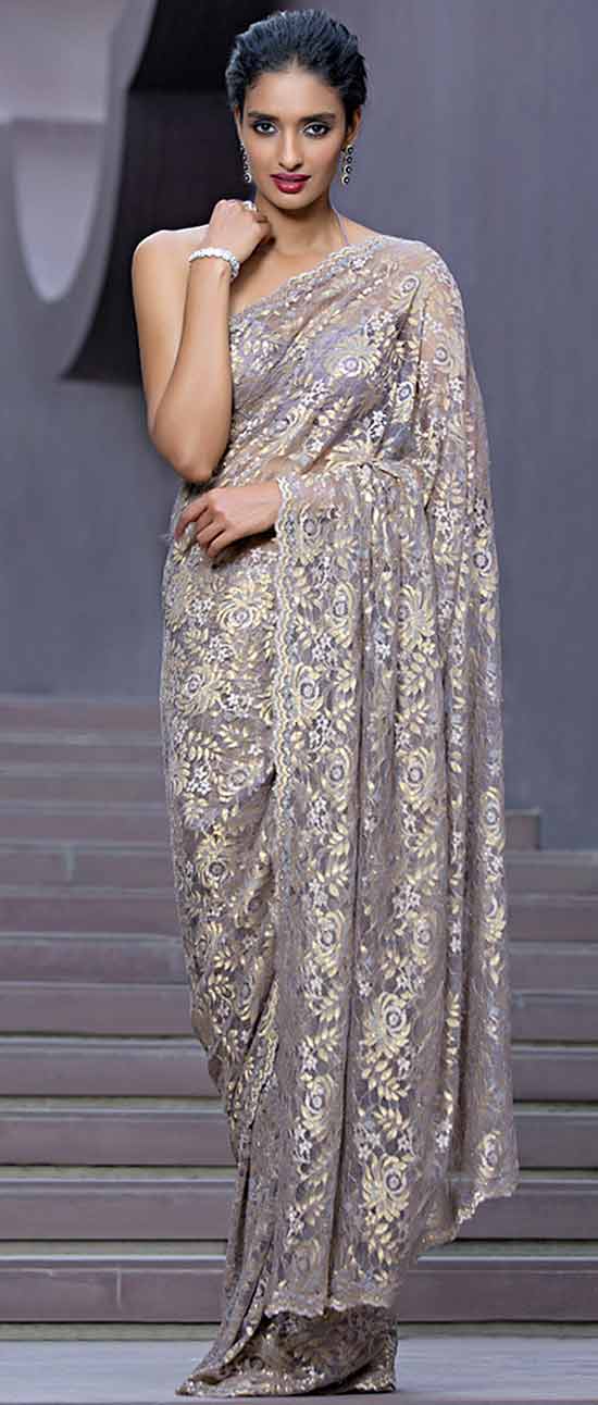20 Different Look Gorgeous In Your Chantilly Lace Saree