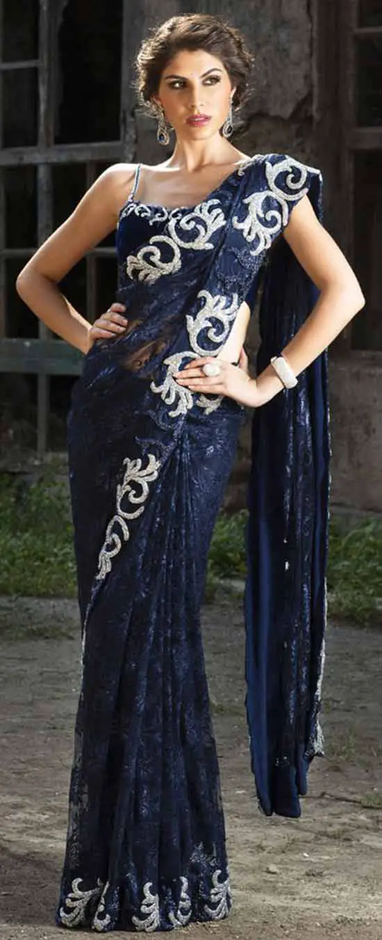 20 Different Look Gorgeous In Your Chantilly Lace Saree