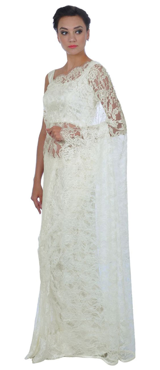 20 Different Look Gorgeous In Your Chantilly Lace Saree