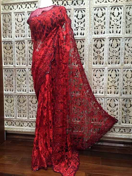 20 Different Look Gorgeous In Your Chantilly Lace Saree