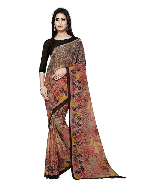 20 Latest Copper Colour Sarees for Women