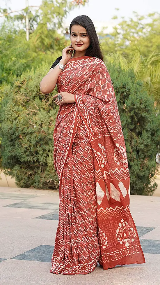 20 Latest Copper Colour Sarees for Women