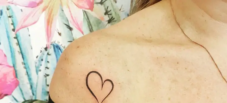 35 Cute Heart Tattoo Designs on Shoulder You Will Love