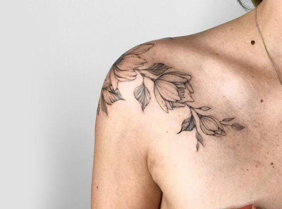 30+ Most Beautiful Flower Tattoo On Shoulder You'll Actually Want Forever