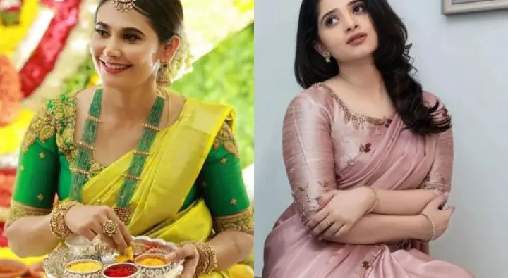 20 Trendy Fat Ladies Blouse Design For Fat Arms To Look Slim