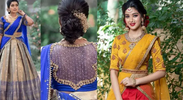 Top 20 Half Saree Blouse Designs Front And Back