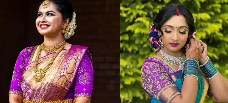 20 Traditional Purple Color Blouse Designs