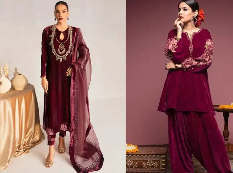 Top 19 Modern Velvet Kurti Neck Designs In 2025