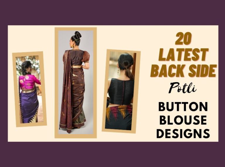 20 Chic Potli Button Back Blouse Designs For 2025