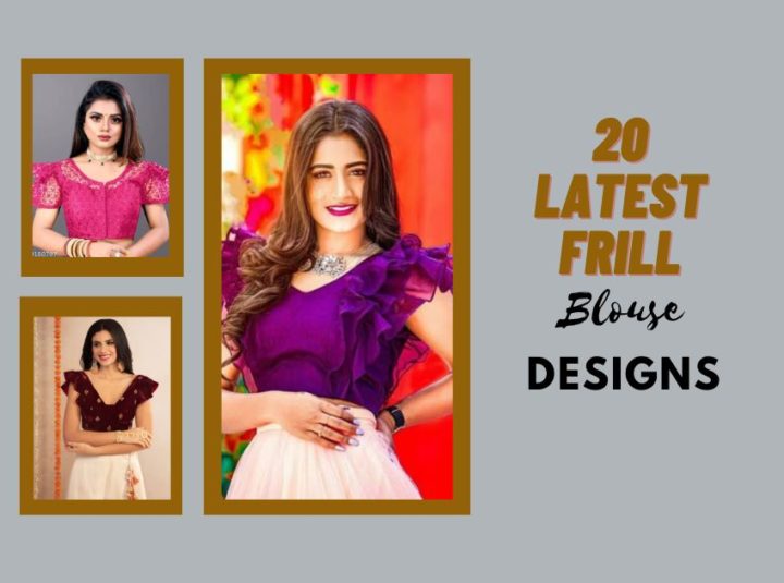 Flirty And Fabulous: 20 Frills Blouse Designs For The Bold And Beautiful