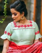 24 Latest Square Neck Blouse Design Ideas In