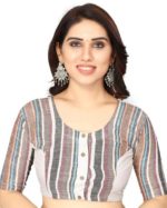 25+ Stripe Blouse Design Ideas That Will Make You Look And Feel Your ...