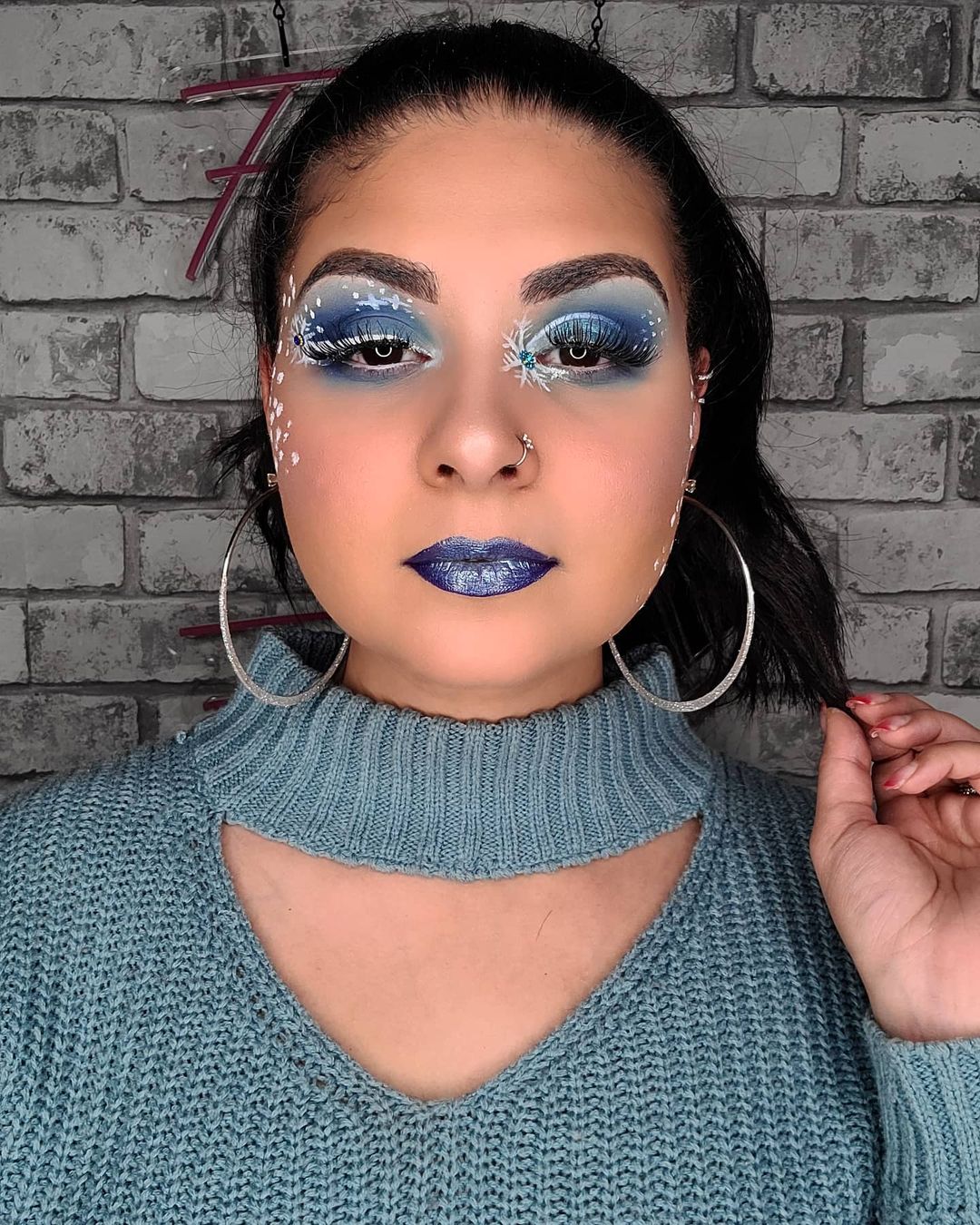 20 Enchanting Christmas Snowflake Eye Makeup Looks For A Dazzling ...