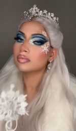 20 Enchanting Christmas Snowflake Eye Makeup Looks For A Dazzling ...
