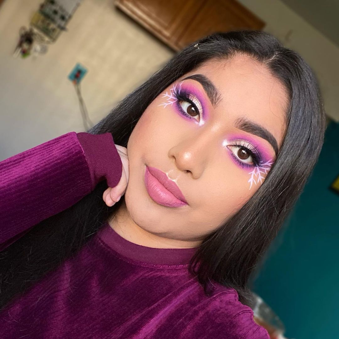 20 Enchanting Christmas Snowflake Eye Makeup Looks For A Dazzling ...