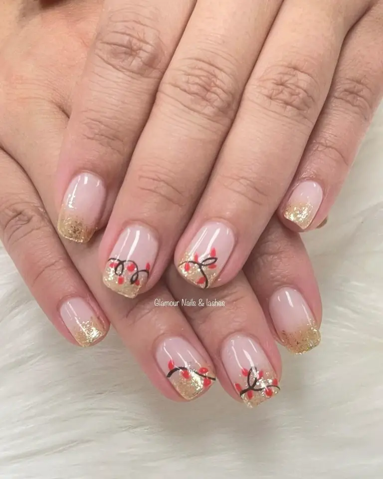 Light Up Your Holiday Style: 15 Dazzling Christmas Light Nail Art ...