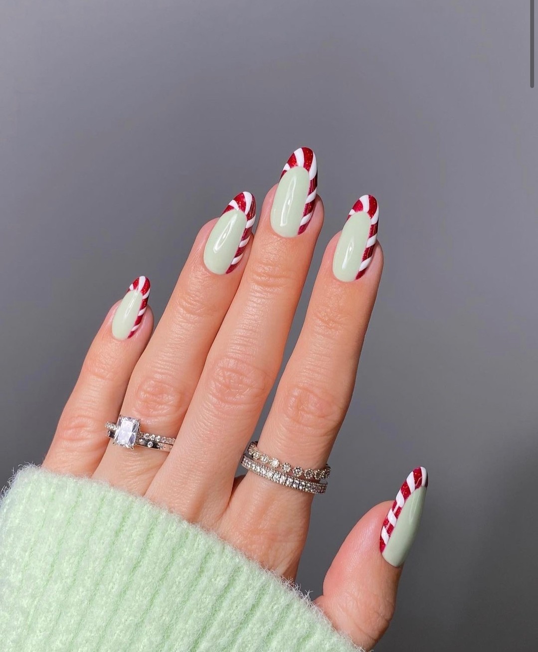 Holiday Glam: Explore 15 Creative Christmas Candy Cane Nail Designs In 2026
